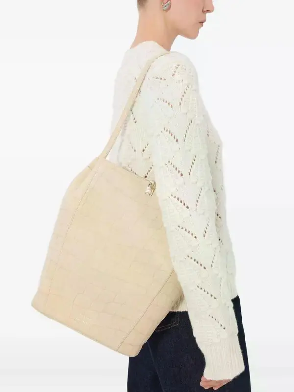 Loulou De Saison Audrey Embossed Shoulder Bag