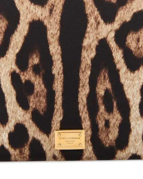 Dolce & Gabbana Leopard Print Zip Pouch