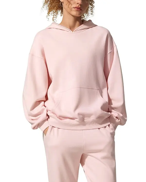 Lilysilk Seamflow Douceur Hoodie - Blush-pink