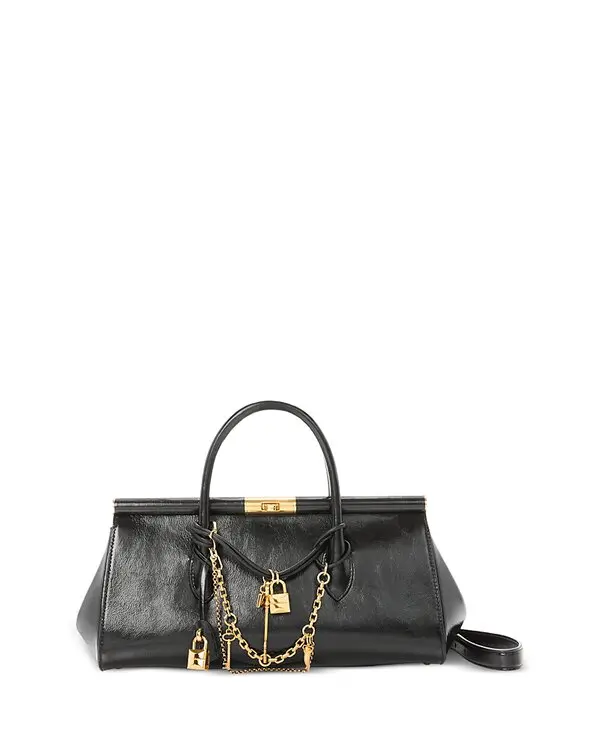 Dolce & Gabbana Leather Top Handle Bag - Black