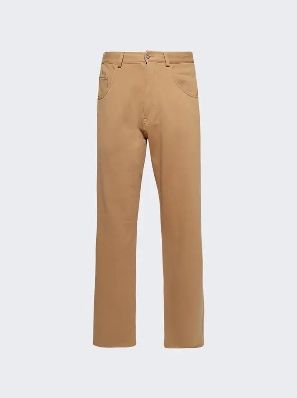MAISON MARGIELA Cotton Pants - Camel