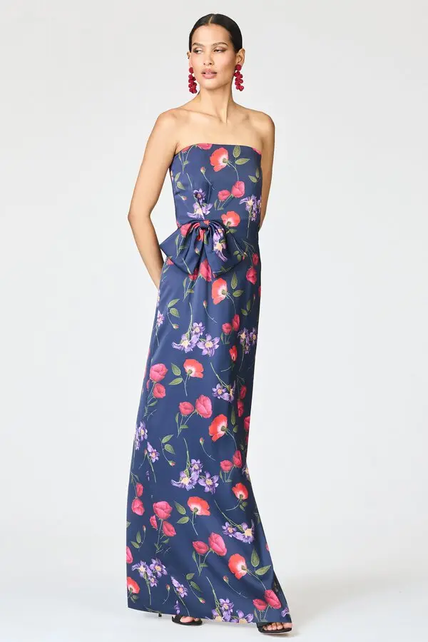 Sachin & Babi Monroe Floral Print Gown