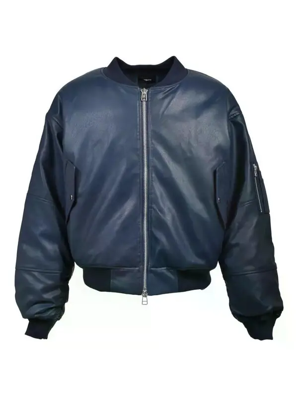 BREATH Zip-up Bomber Jacket - Blue