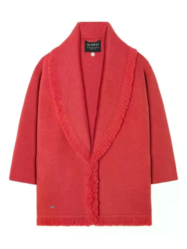 Alanui Fringed Coat - Red