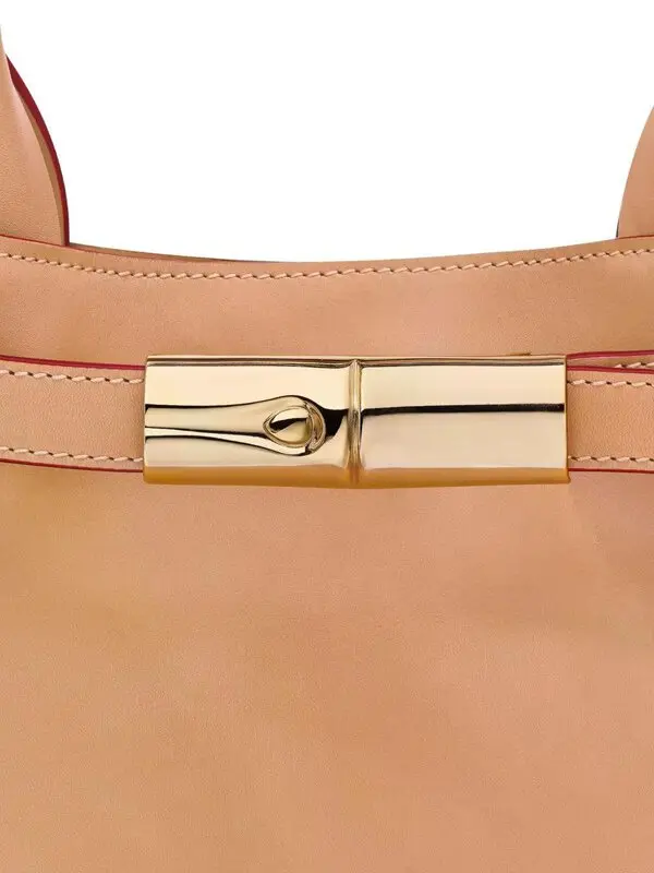 Longchamp Le Roseau L Leather Tote Bag