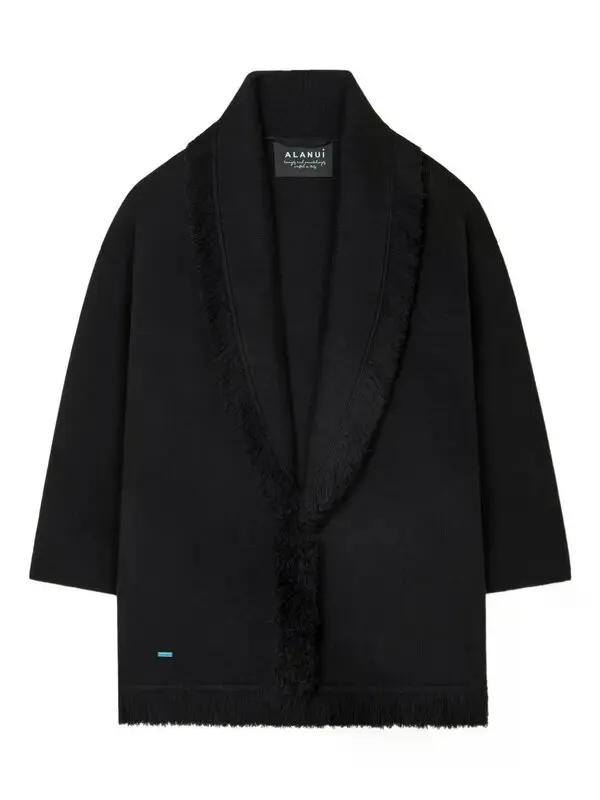 Alanui Fringed Coat - Black