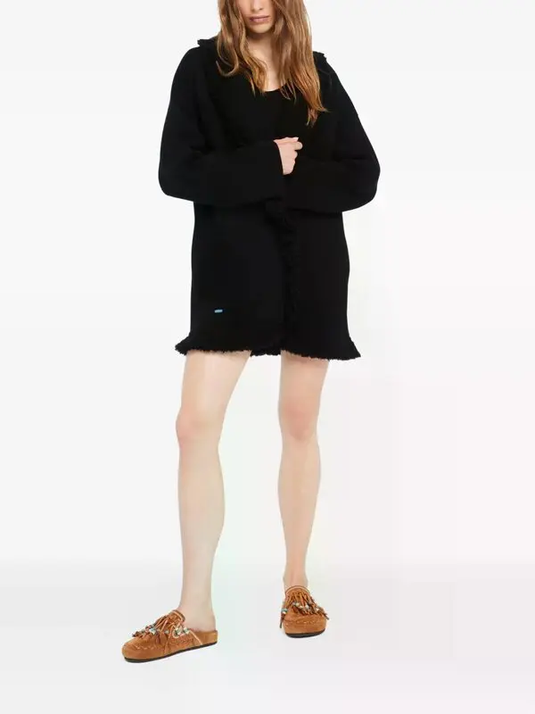 Alanui Fringed Coat - Black
