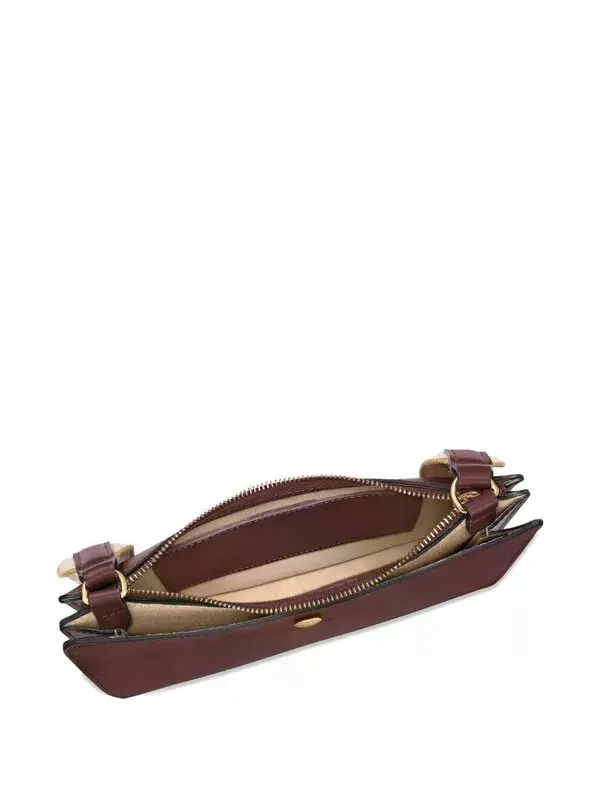 Longchamp Pure Small Logo Crossbody Bag - Brown