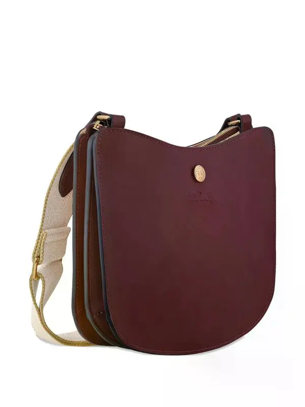Longchamp Pure Small Logo Crossbody Bag - Brown