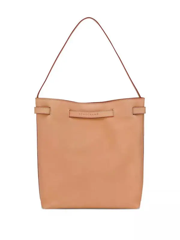 Longchamp Le Roseau Smooth Leather Shoulder Bag - Neutrals