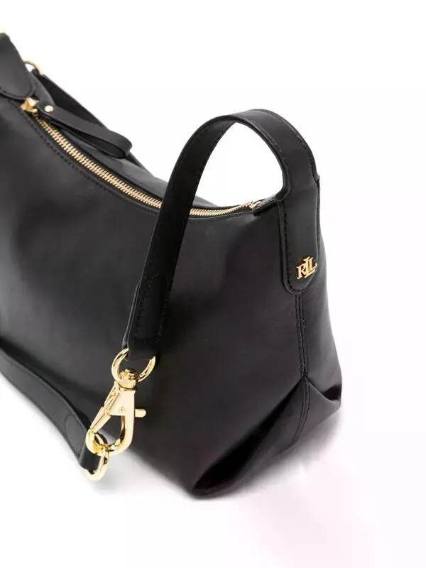 Ralph Lauren Kassie Leather Shoulder Bag - Black