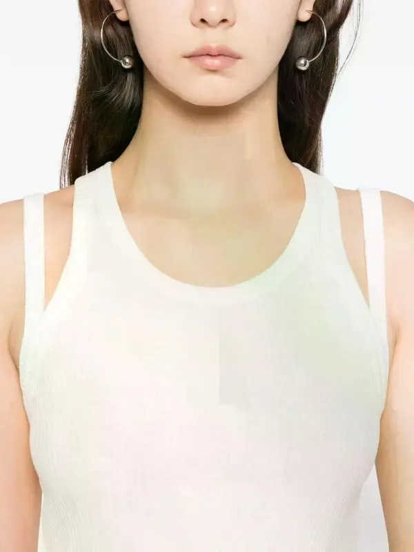 Helmut Lang Ribbed Double-strap Tank Top
