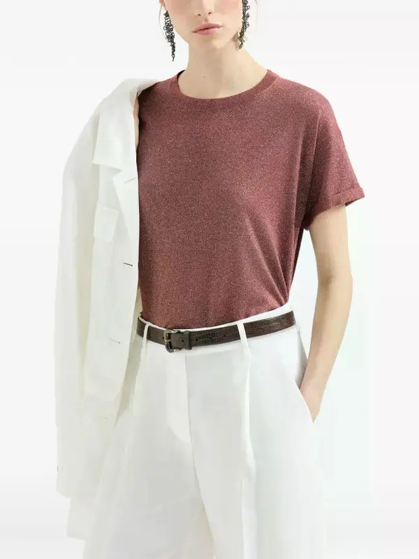 Brunello Cucinelli Crew-neck T-shirt - Red