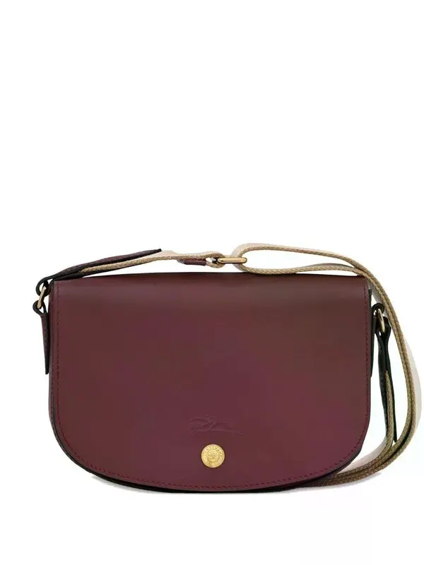 Longchamp Pure S Smooth Leather Crossbody Bag - Red