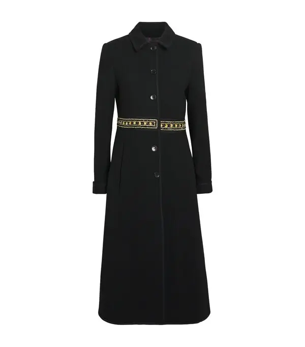 Etro Wool Beaded Overcoat