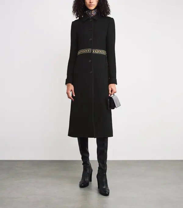 Etro Wool Beaded Overcoat