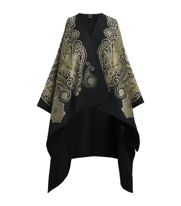 Etro Wool-blend Paisley Cape