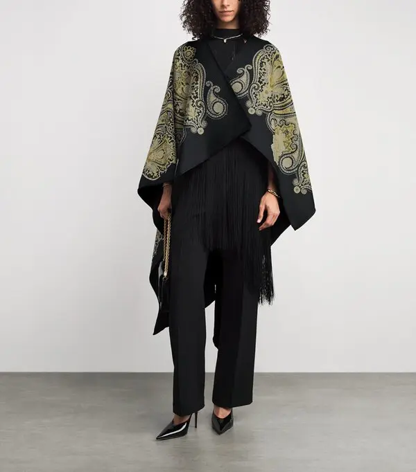 Etro Wool-blend Paisley Cape