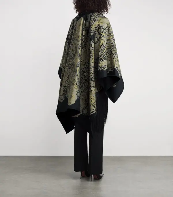 Etro Wool-blend Paisley Cape