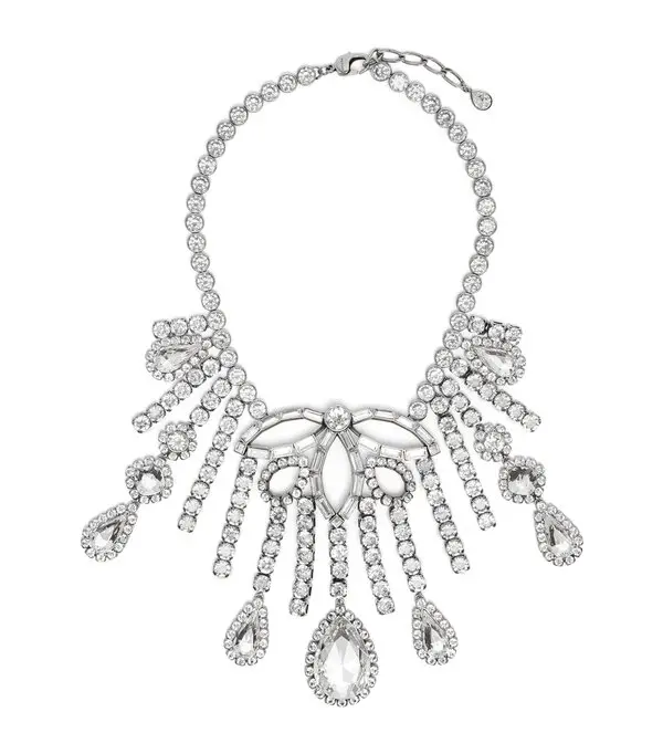 Alexander McQueen Embellished Chandelier Necklace - Black