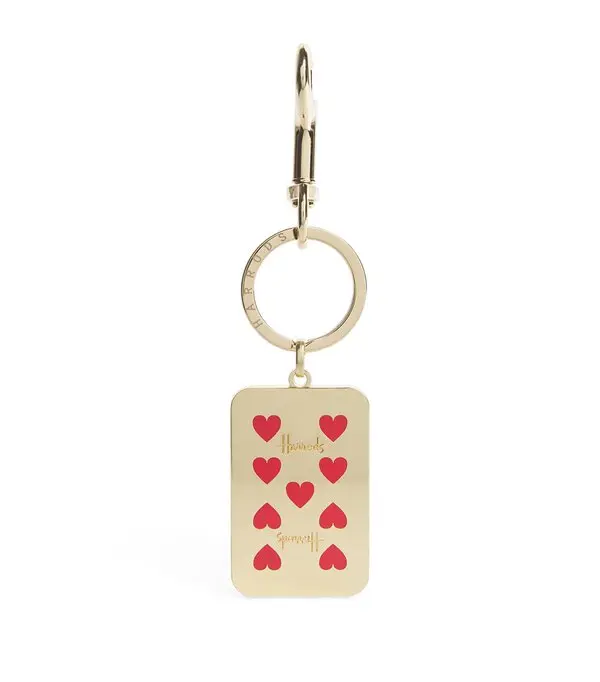 Harrods Metal Playing Card Keyring