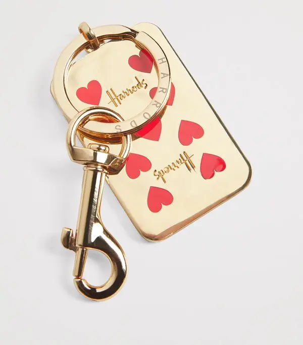 Harrods Metal Playing Card Keyring