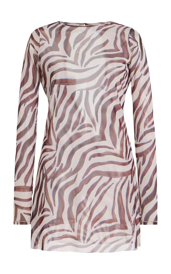 Bond Eye Gisele 2.0 Mesh Mini Dress - Brown