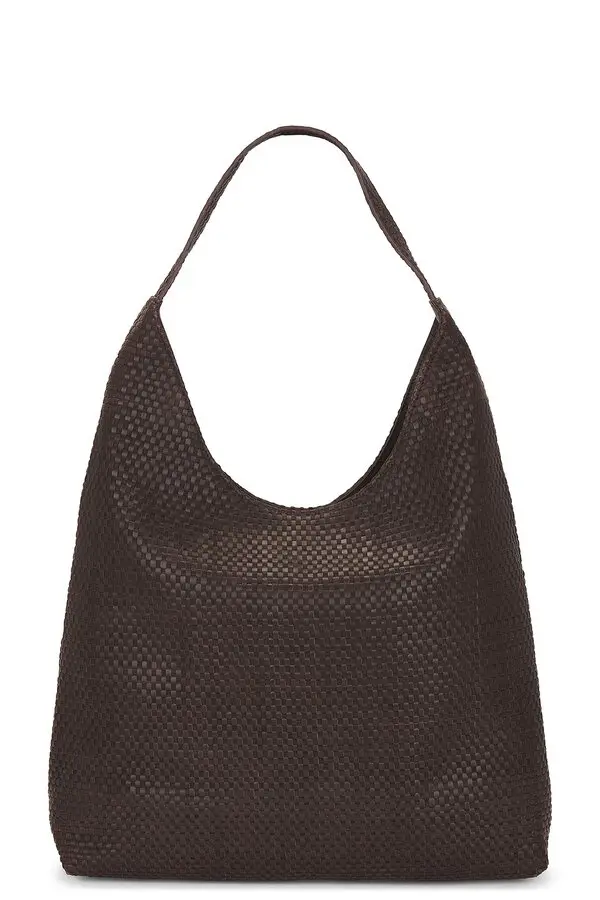 ST. AGNI Lattice Weave Large Tote Bag
