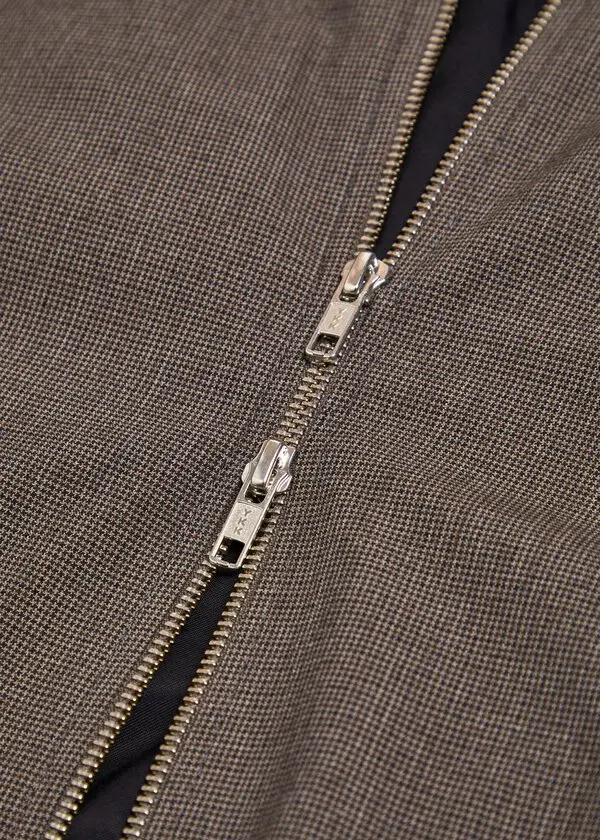 WAX LONDON Eldon Houndstooth Jacket - Brown