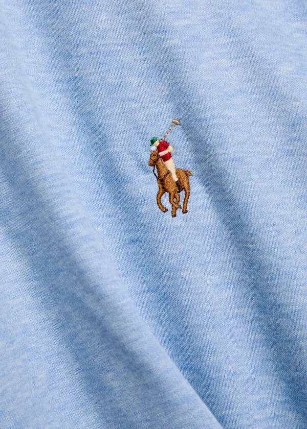 Polo Ralph Lauren Logo-embroidered Cotton Polo Shirt - Light Blue