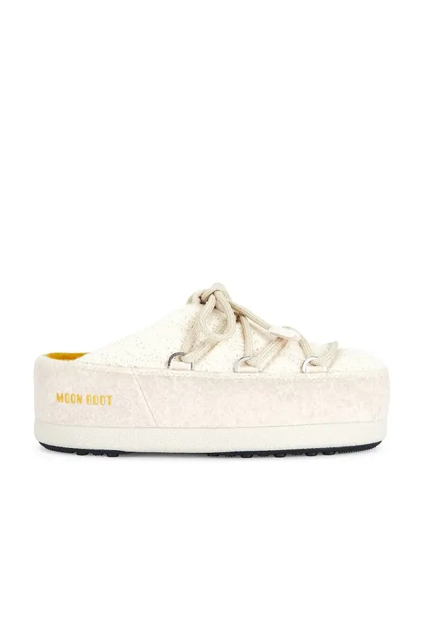Moon Boot X Guest In Residence Evx Mule Knit Boot - White Sand