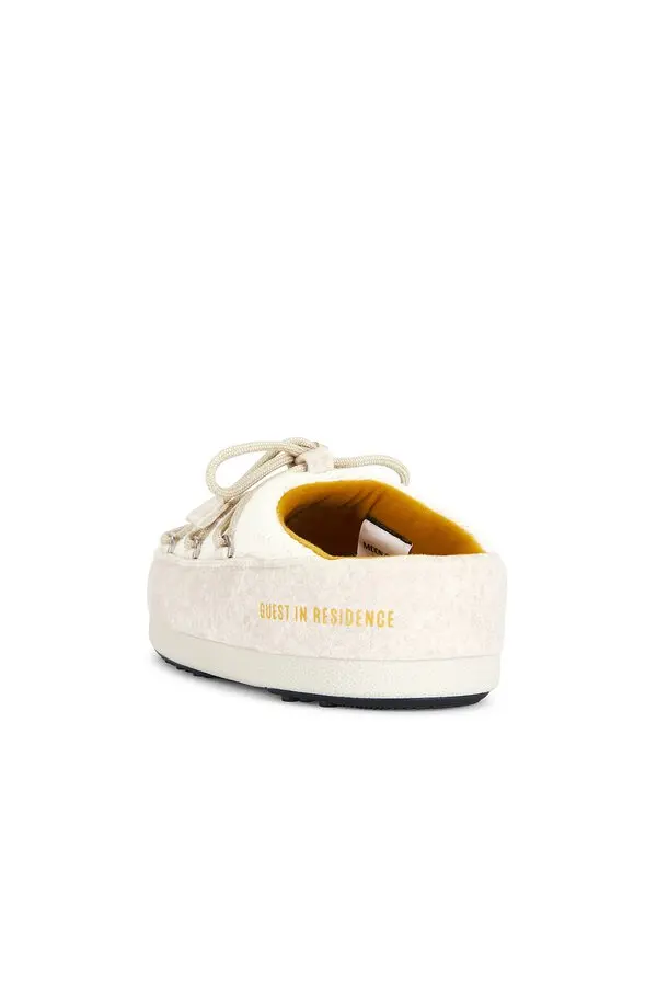 Moon Boot X Guest In Residence Evx Mule Knit Boot - White Sand