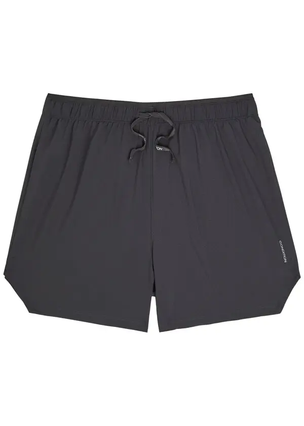 CONDITION Aero Perforated Stretch-jersey Shorts - Navy