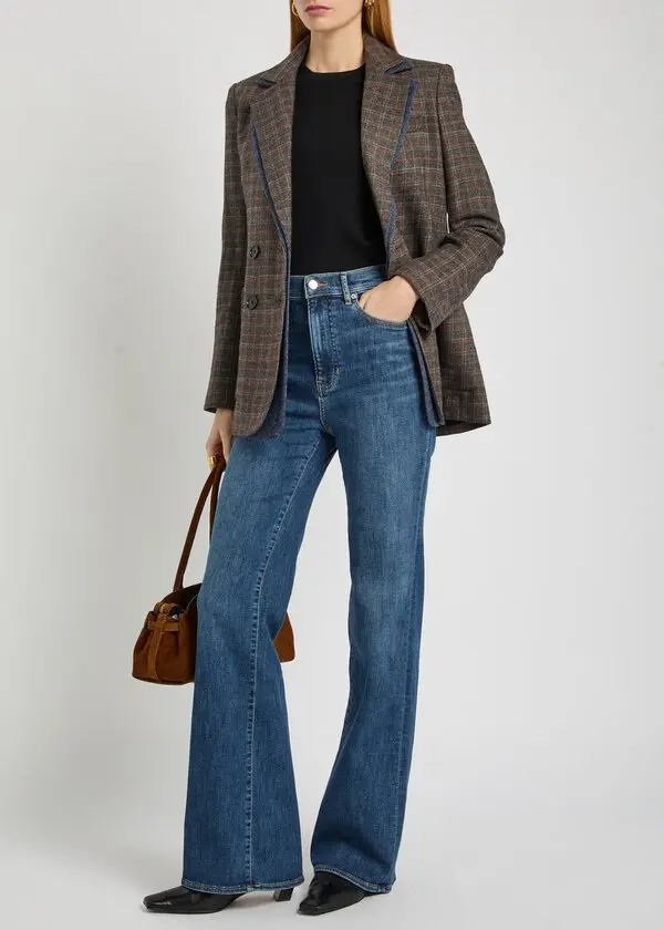 Veronica Beard Crosbie Flared-leg Jeans - Denim