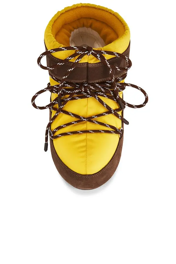 Moon Boot X Guest In Residence Icon Low Nylon Boots - Sunflower & Cocoa