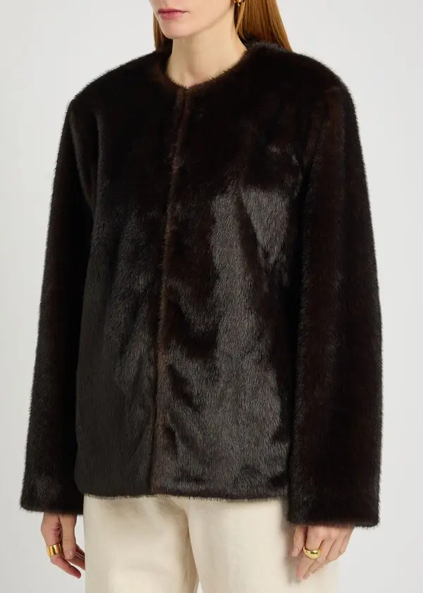 Veronica Beard Griselda Faux Fur Jacket