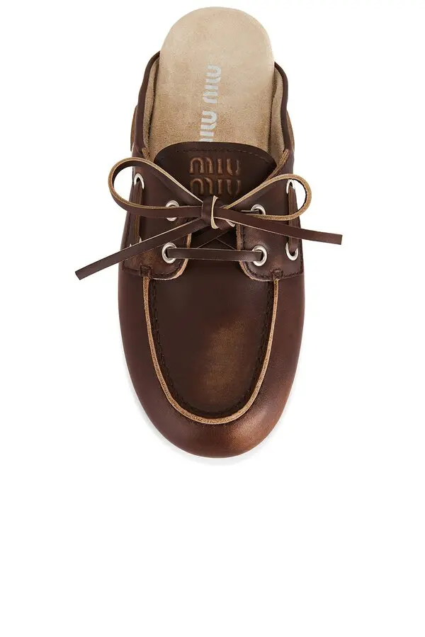 Miu Miu Vitello Deco Mocassins