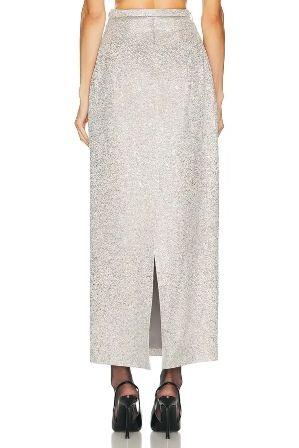Adam Lippes Levi Metallic Skirt