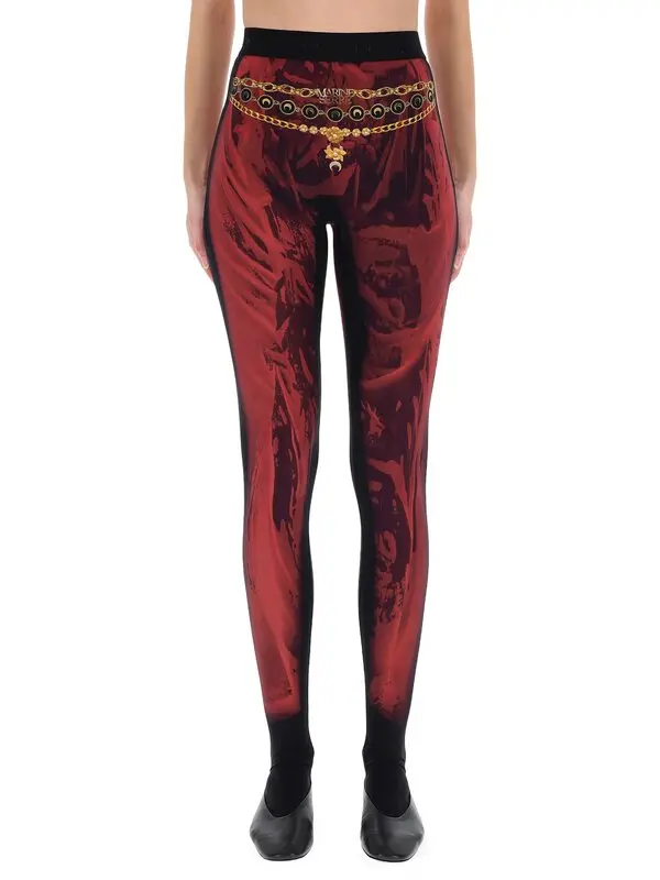 MARINE SERRE Wet Nuisette" Leggings