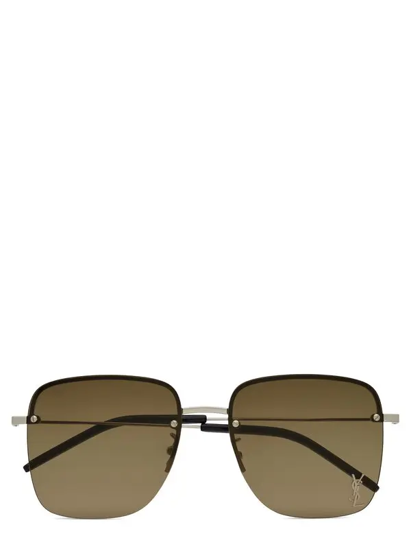 Saint Laurent Monogram Sl 312 M Sunglasses - Gold