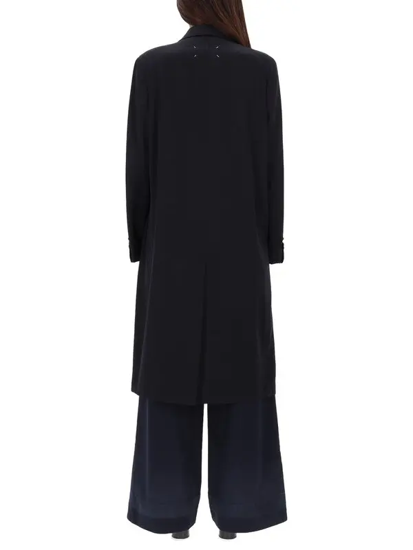 MAISON MARGIELA Wool Coat - Blue
