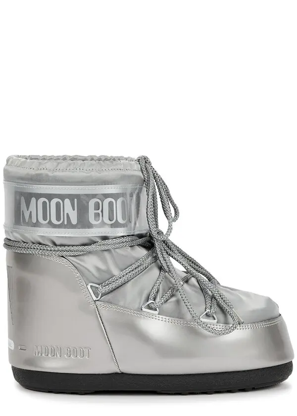 Moon Boot Icon Padded Metallic Satin Snow Boots