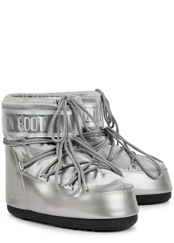 Moon Boot Icon Padded Metallic Satin Snow Boots