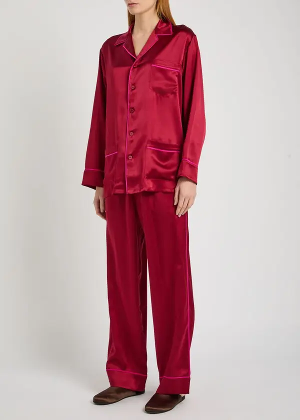 Olivia Von Halle Yves Silk Pyjama Set