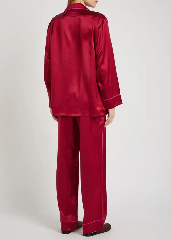 Olivia Von Halle Yves Silk Pyjama Set