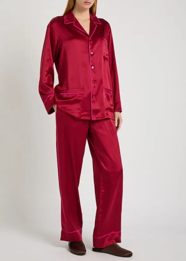 Olivia Von Halle Yves Silk Pyjama Set
