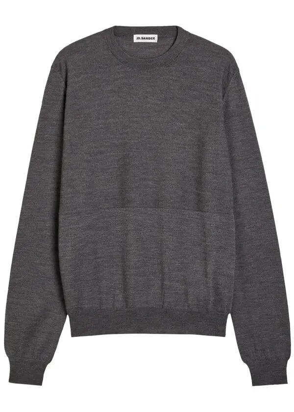 JIL SANDER Paneled Wool Jumper