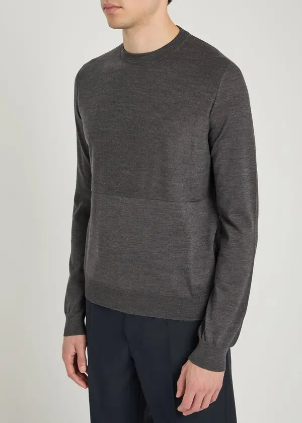 JIL SANDER Paneled Wool Jumper