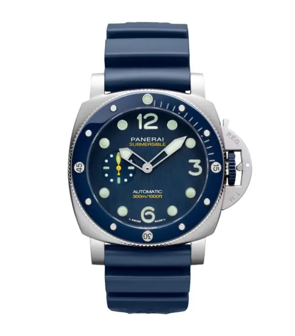 Panerai X Mike Horn Stainless Steel Submersible Watch - Blue