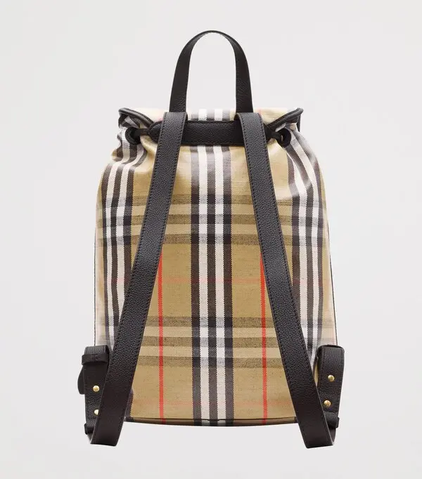 Burberry Leather-trim Check Highlands Backpack